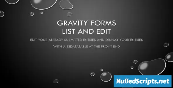 Nulled Script - Gravity Forms - List & Edit v2.3.0