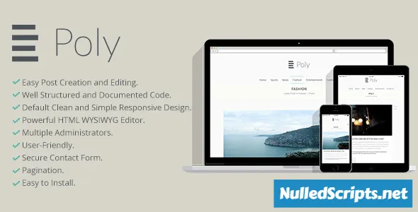 Nulled Script - Poly Blogging Platform