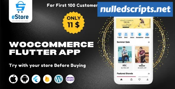 Nulled Script - eStore v1.1 - Build a Flutter eCommerce Mobile App for Android and iOS from ...