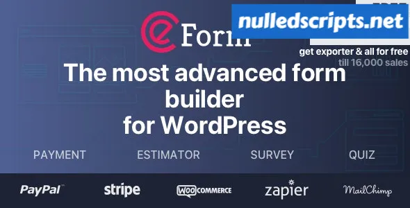 Nulled Script - eForm v4.17.1 - WordPress Form Builder