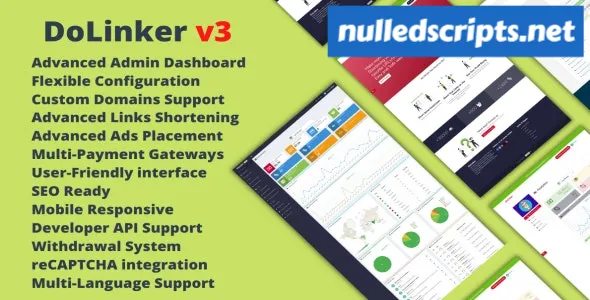 Nulled Script - DoLinker v3.1.1 - Ultimate URL Shortener Platform