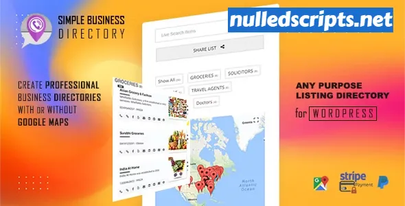 Nulled Script - Simple Business Directory with Maps, Store Locator, Distance Search v14.7.7