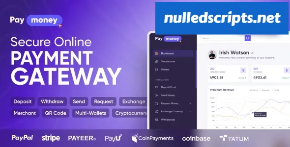 Nulled Script - PayMoney v4.0.1 - Secure Online Payment Gateway - nulled