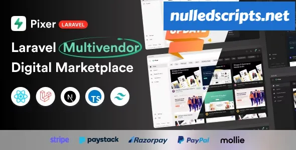 Nulled Script - Pixer v5.5.0 - React Laravel Ecommerce Multivendor Digital Marketplace