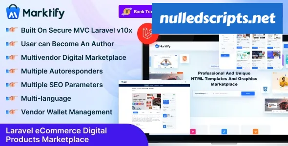 Nulled Script - Marktify v4.0 - Laravel eCommerce Digital Product ...