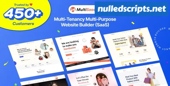 Nulled Script - MultiSaas v2.1.1 - Multi-Tenancy Multipurpose Website Builder (Saas) - nulled