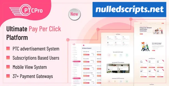 Nulled Script - PTC Pro v2.0 - Complete PPC Advertising Platform for Business - nulled